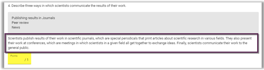 Answer Keys – Training and Professional Development