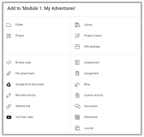 Add Teacher Content to Course – Training and Professional Development