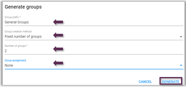 Creating Groups – Training and Professional Development